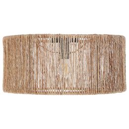 Beliani DECKENLAMPE Naturfarben/Schwarz Sewa