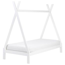 Beliani KINDERBETT 90x200 cm Wei&szlig; Devay