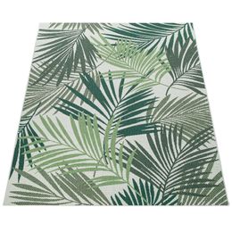 KADIMA DESIGN OUTDOORTEPPICH, mit Palmblatt-Muster, Gr&uuml;n, 160 x 230 cm