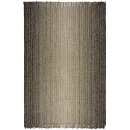 KADIMA DESIGN JUTETEPPICH handgewebt WEAVER, einfarbig, Grau, 80 x 150 cm