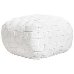 Beliani POUF Cremewei&szlig; Bodla