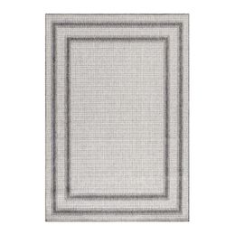 KADIMA DESIGN OUTDOORTEPPICH LIRIA, mit Bord&uuml;re, Creme, 80 x 250 cm
