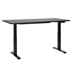 Beliani H&Ouml;HENVERSTELLBARER SCHREIBTISCH Elektrisch 160/72 cm Schwarz Destin III
