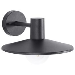 Beliani AUSSENWANDLEUCHTE Schwarz Bara IIa Wandlampe