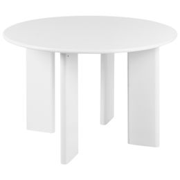 Beliani ESSTISCH 120/120 cm Wei&szlig; Cosmo