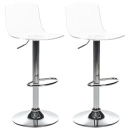 Beliani DREHHOCKER 2er-Set Transparent Imola