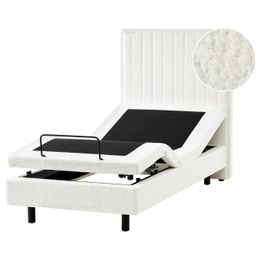 Beliani BETT 90/200 cm Cremewei&szlig; Duke II