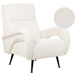 Beliani SESSEL Cord cremefarben Svalov