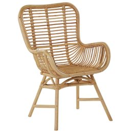 Beliani RATTANSTUHL Rattan Beige Togo