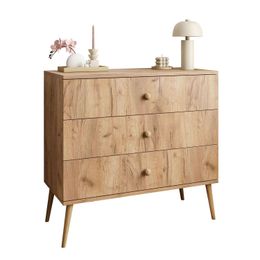 KOMMODE mit Schubladen HARMONY Craft Gold Eiche