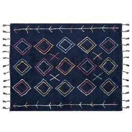 Beliani TEPPICH geflochten Corum 230/160 cm
