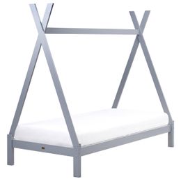 Beliani KINDERBETT 90x200 cm Grau Devay