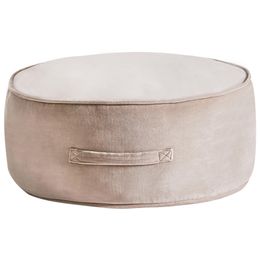 Beliani POUF Hellbraun Yulle