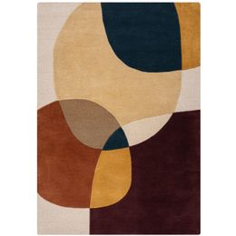 KADIMA DESIGN TEPPICH aus Wolle AIRE in Lila, abstrakt, 120 x 170 cm