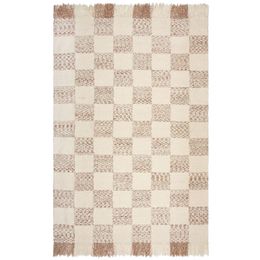 KADIMA DESIGN TEPPICH handgewebt VYNE, geometrisch, Beige-Natur, 200 x 300 cm