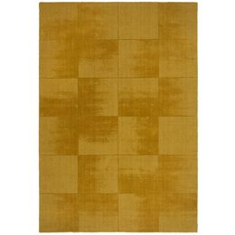 KADIMA DESIGN WOLLTEPPICH SID, geometrisch, Gelb, 200 x 290 cm