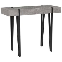 Beliani KONSOLENTISCH Betonoptik grau/schwarz Adena