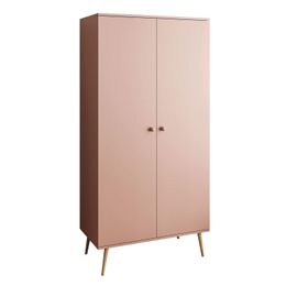 KLEIDERSCHRANK Zweit&uuml;riger HARMONY Nat&uuml;rlich Rosa