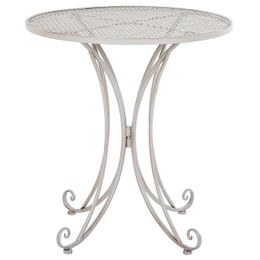 Beliani OUTDOOR Bistrotisch 71/71 cm Grau Cilento