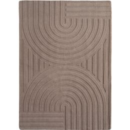 KADIMA DESIGN TEPPICH Kurzflor Waschbar LAVAREDO in Beige, im Boho-Stil, 240 x 340 cm