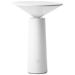 Beliani LED-TISCHLEUCHTE Wei&szlig; Levira