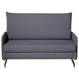 Beliani 2-SITZER-SCHLAFSOFA Polyester Grau Belfast