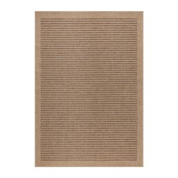 KADIMA DESIGN OUTDOORTEPPICH KASBERG, im Vintage-Stil, aus Polypropylen, Schwarz, 200 x 290 cm