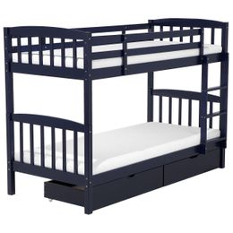 Beliani HOCHBETT Blau 90-200 cm Revin