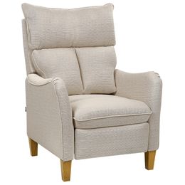 Beliani SESSEL hellbeige manuell verstellbar Royston