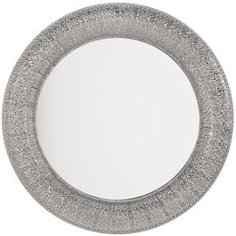 Beliani WANDSPIEGEL silber rund 80 cm Channay