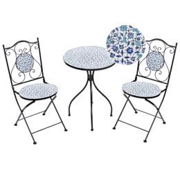 Beliani BISTRO-SET Schwarz Chapeco