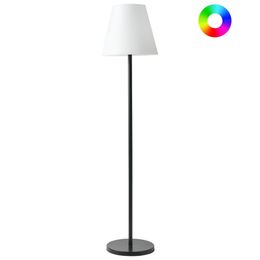 Beliani LED-STEHLEUCHTE Wei&szlig;/Schwarz Fonesca