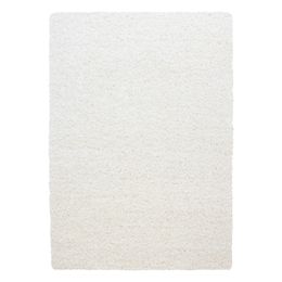 KADIMA DESIGN HOCHFLORTEPPICH RHEIN, einfarbig, aus Polypropylen, Creme, 300 x 400 cm