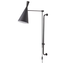 Beliani WANDLAMPE Schwarz Marisa