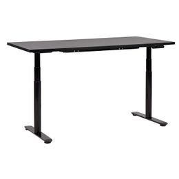 Beliani H&Ouml;HENVERSTELLBARER SCHREIBTISCH Elektrisch 160/72 cm Schwarz Destin IV