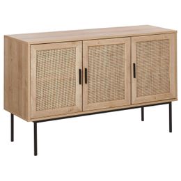 Beliani SIDEBOARD Heller Holzfarbton Pasco