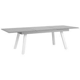 Beliani GARTENTISCH grau ausziehbar 175/255/100 cm Pereta