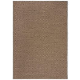 KADIMA DESIGN JUTETEPPICH CARRON, geometrisch, Braun-Schwarz, 200 x 290 cm