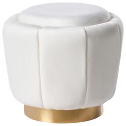 Beliani POUF Wei&szlig; Irving