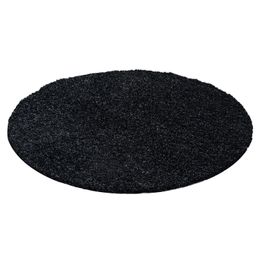 KADIMA DESIGN HOCHFLORTEPPICH RHEIN, einfarbig, aus Polypropylen, Anthrazit, 300 x 400 cm
