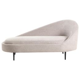 Beliani CHAISELONGUE-RECHTSSEITIGE Beige Valreas
