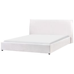 Beliani BETT mit Lattenrost 180/200 cm Cremewei&szlig; Lavaur