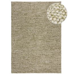 KADIMA DESIGN TEPPICH aus Wolle handgewebt MEDWAY in Gr&uuml;n, einfarbig, 120 x 170 cm