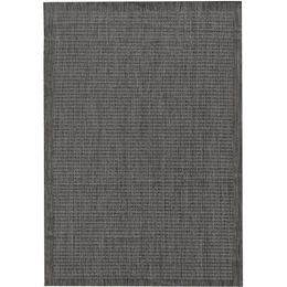 KADIMA DESIGN TEPPICH Outdoor DAFNE in Schwarz, einfarbig, 200 x 290 cm