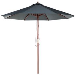 Beliani SONNENSCHIRM 270 cm dunkelgrau Toscana