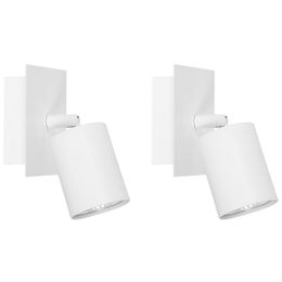 Beliani WANDLEUCHTE 2er-Set Tigris 8/13/13 cm Wandlampe