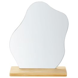 Beliani DEKOSPIEGEL Bambusholz heller Holzfarbton 22/19 cm Lozere