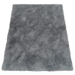 KADIMA DESIGN HOCHFLORTEPPICH, einfarbig, aus Polyester, Grau, 160 x 220 cm