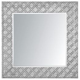 Beliani WANDSPIEGEL silber quadratisch 80/80 cm Evettes
