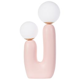 Beliani TISCHLAMPE Rosa Tulun